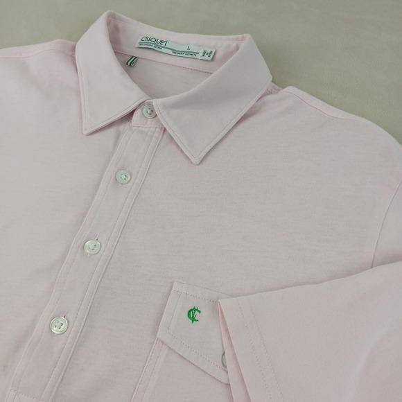 Criquet | Shirts | Criquet Large Mens Polo Shirt Knit 2x28 Comfort Pima ...